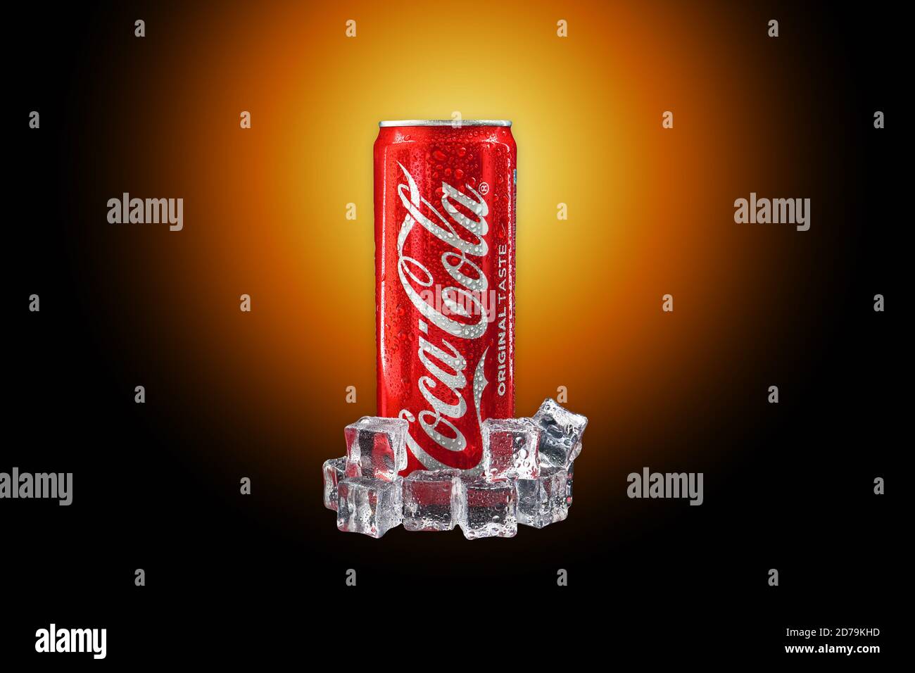 Kuala Lumpur, Malaysia - October 19, 2020 : Coca Cola or Coke Drink on ...