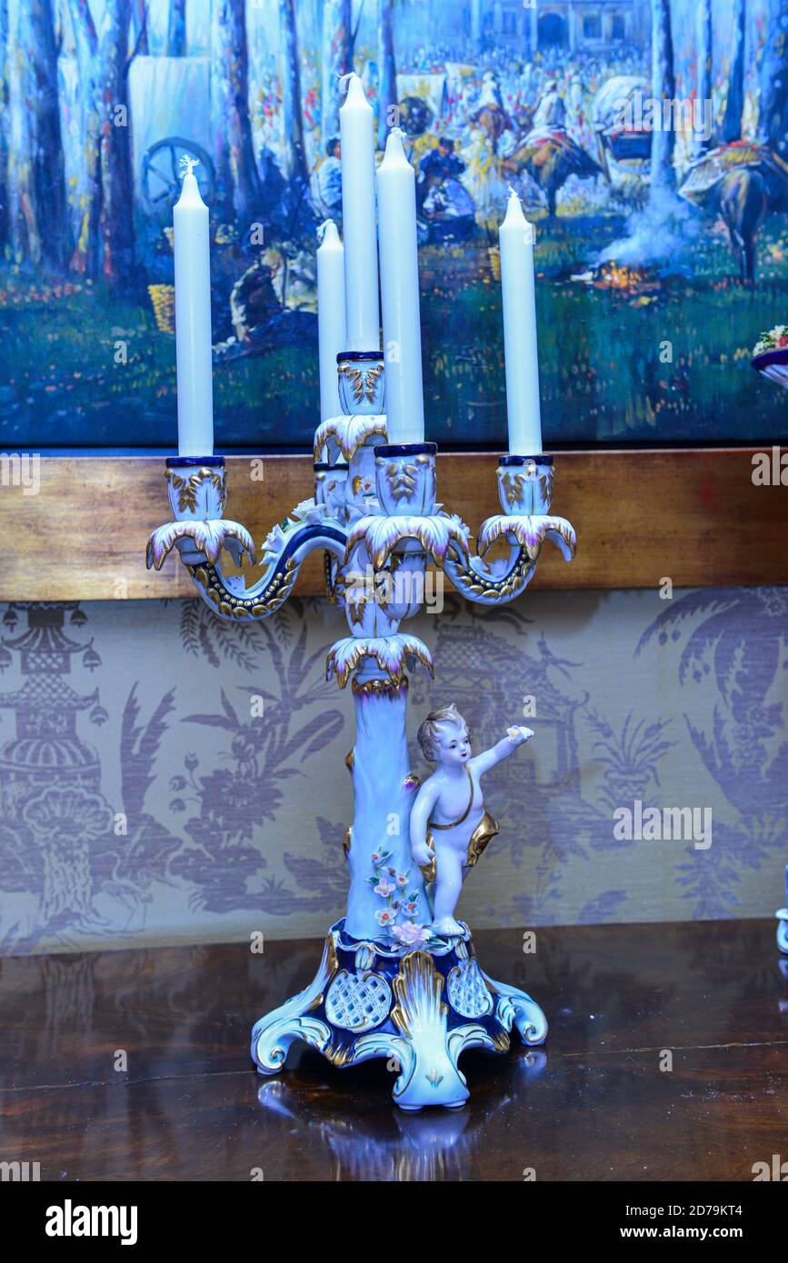 Candle holder antique hi-res stock photography and images - Alamy
