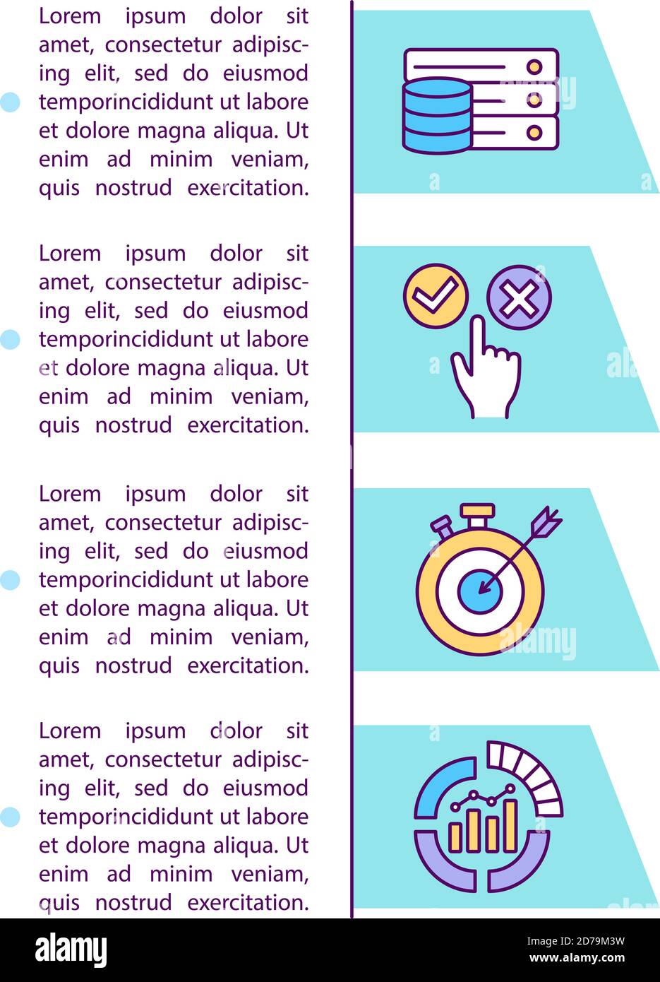 Data driven marketing concept icon with text Stock Vector Image & Art ...