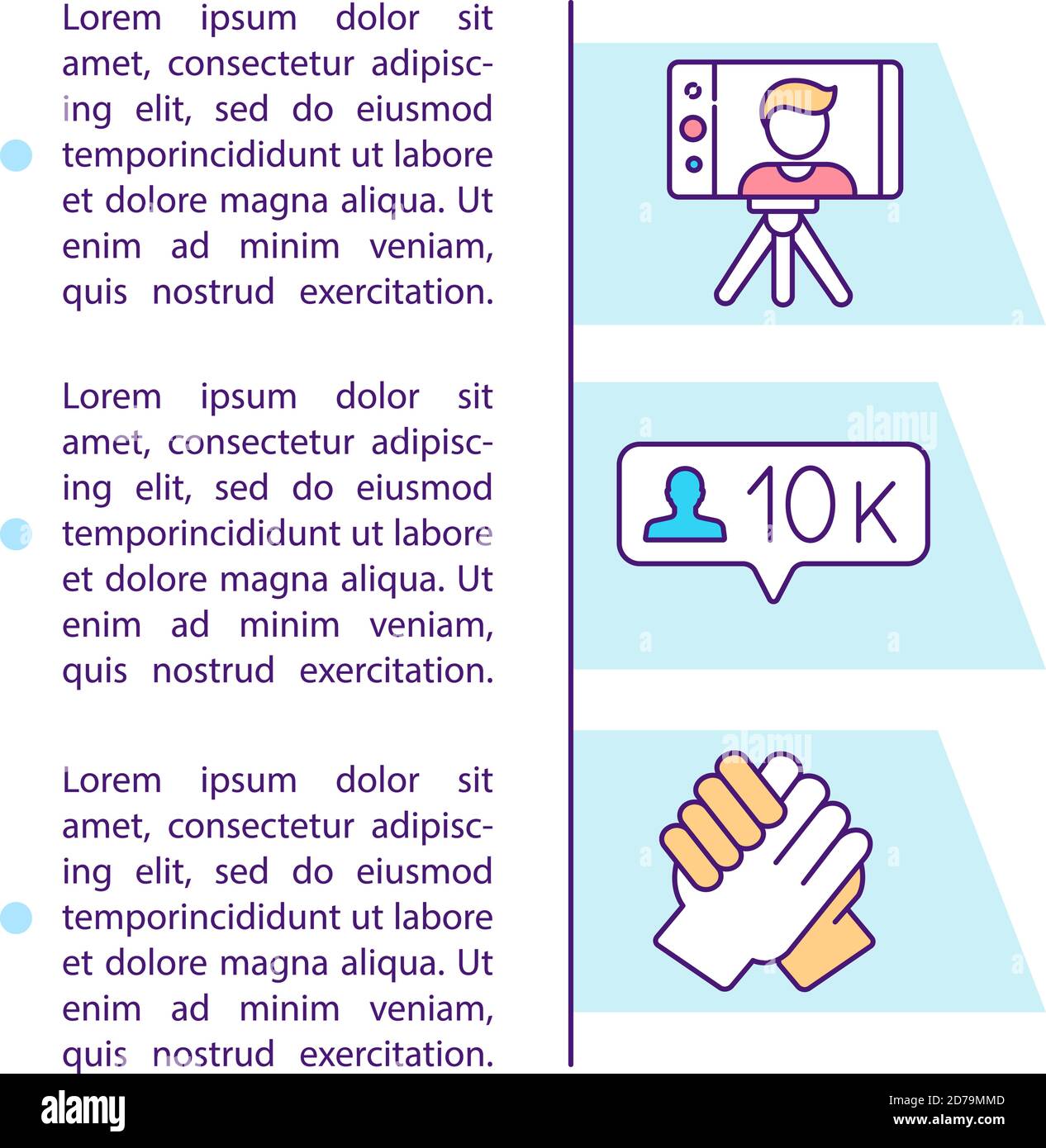 Micro influencers concept icon with text Stock Vector Image & Art - Alamy