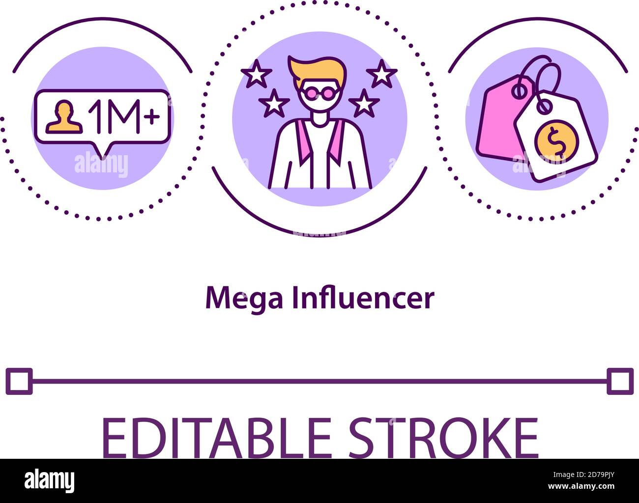 Mega influencer concept icon Stock Vector Image & Art - Alamy