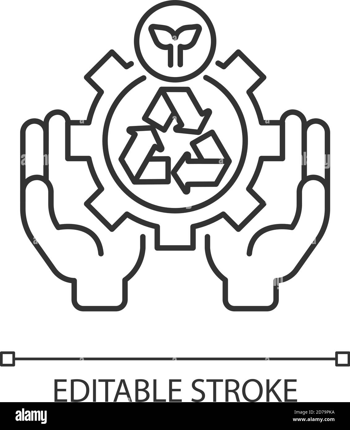 Environmental services linear icon Stock Vector Image & Art - Alamy