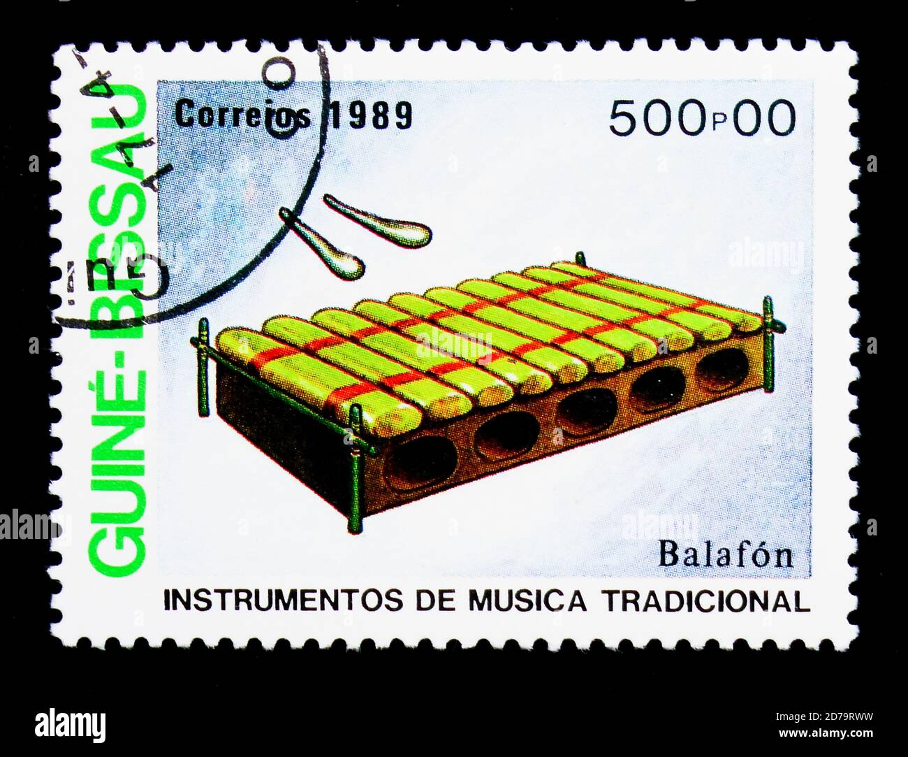 MOSCOW, RUSSIA - DECEMBER 21, 2017: A stamp printed in Guinea-Bissau ...