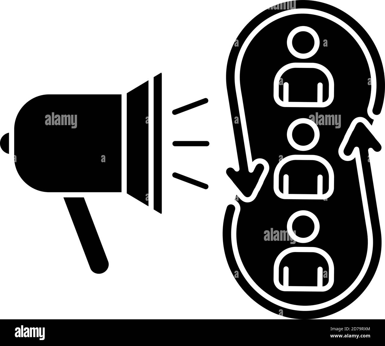 Marketing synergy black glyph icon Stock Vector Image & Art - Alamy