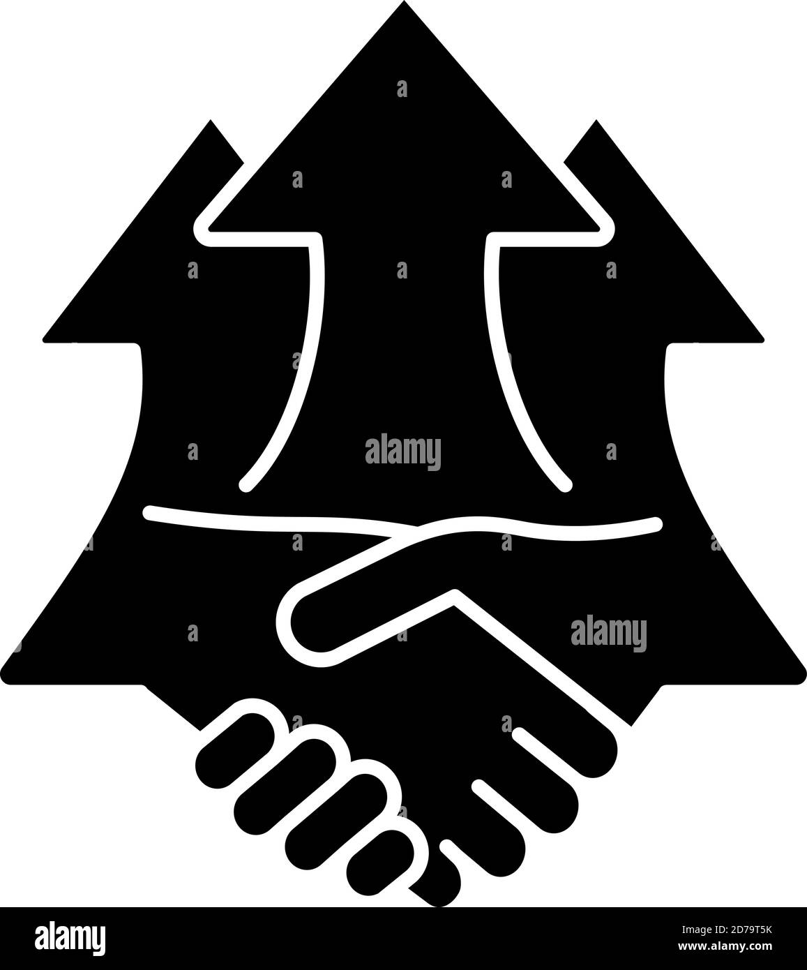 Negotiation success icon Black and White Stock Photos & Images - Alamy