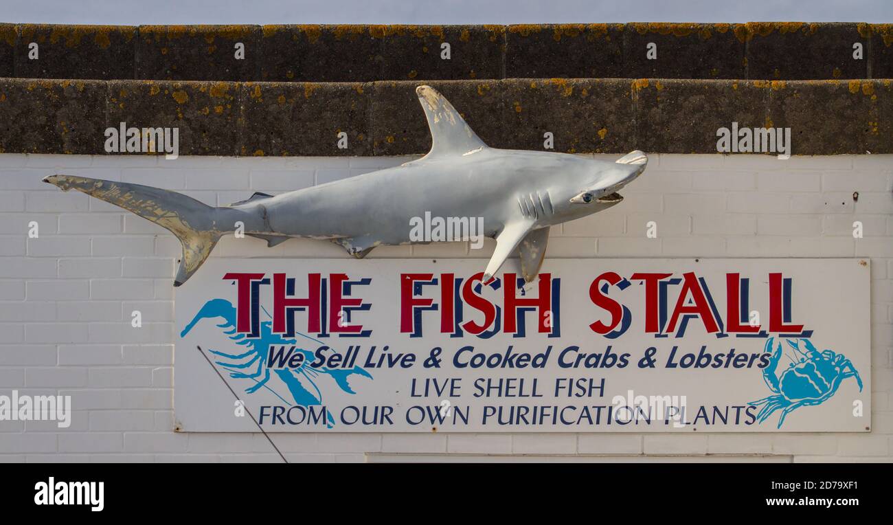 Sign with shark hi-res stock photography and images - Alamy
