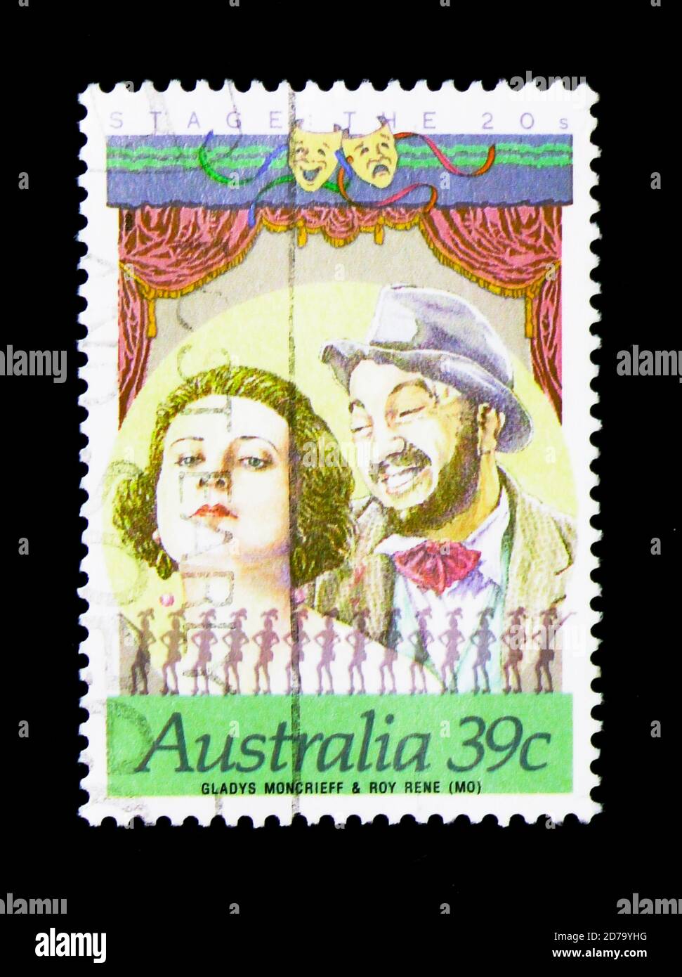 MOSCOW, RUSSIA - NOVEMBER 26, 2017: A stamp printed in Australia shows ...