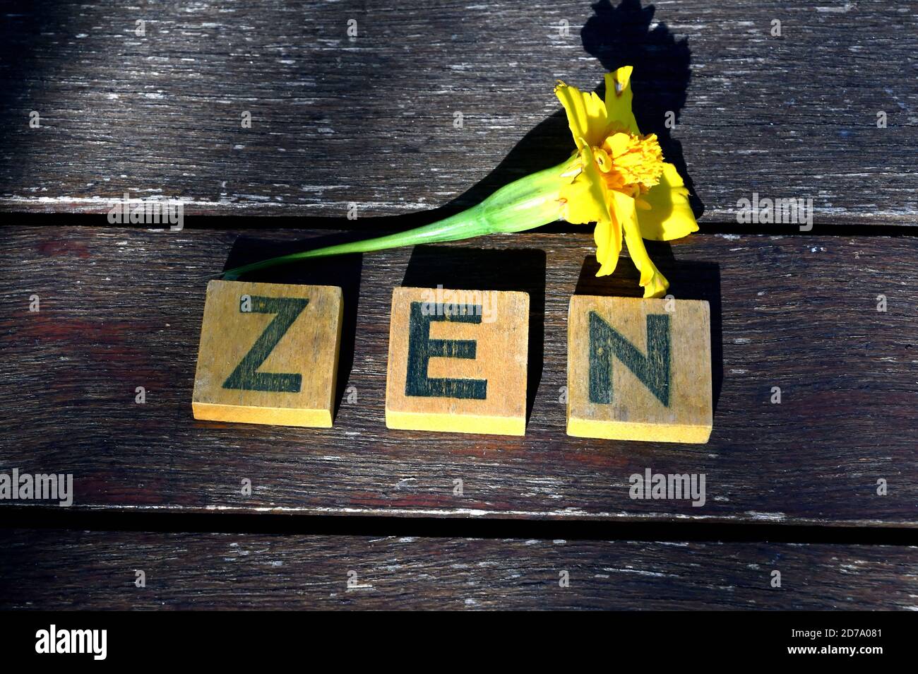 Zen alphabet hi-res stock photography and images - Alamy