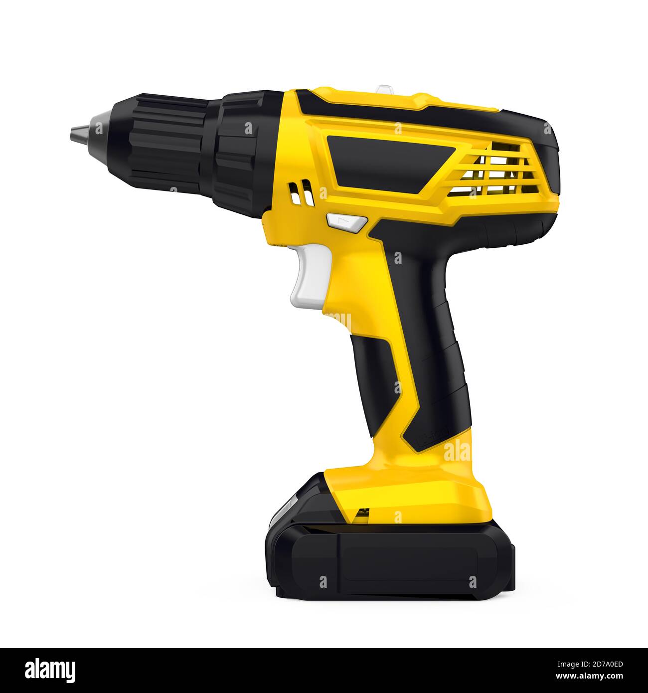 Cordless Drill Isolated Stock Photo - Alamy