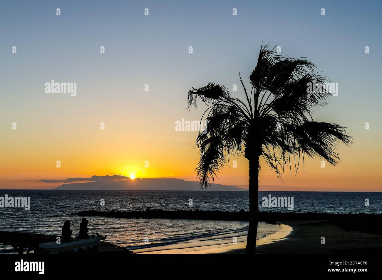 Beautiful Colored Sunset Stock Photo - Alamy