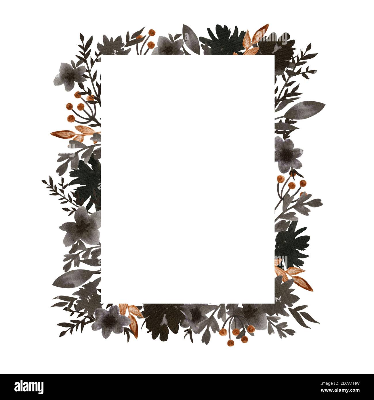 Rustic floral frame hi-res stock photography and images - Alamy