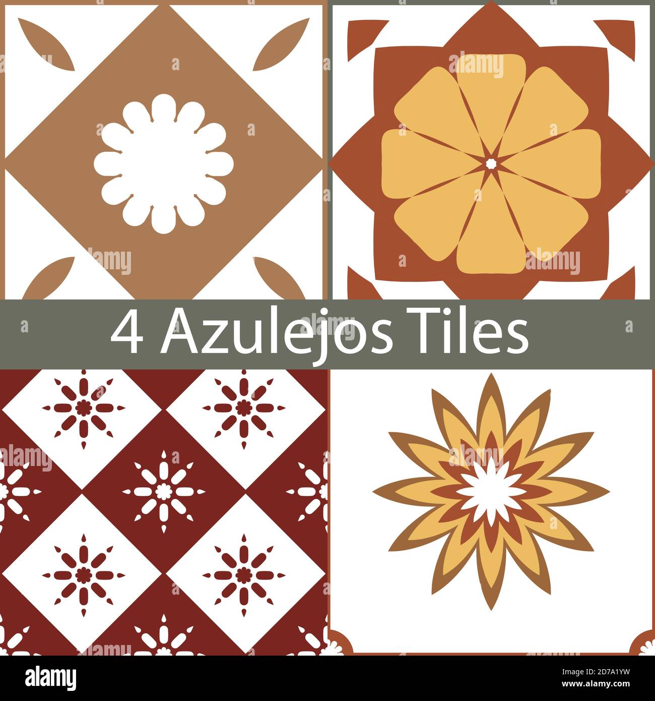 Traditional blue azulejos in Stock Vector Images - Alamy