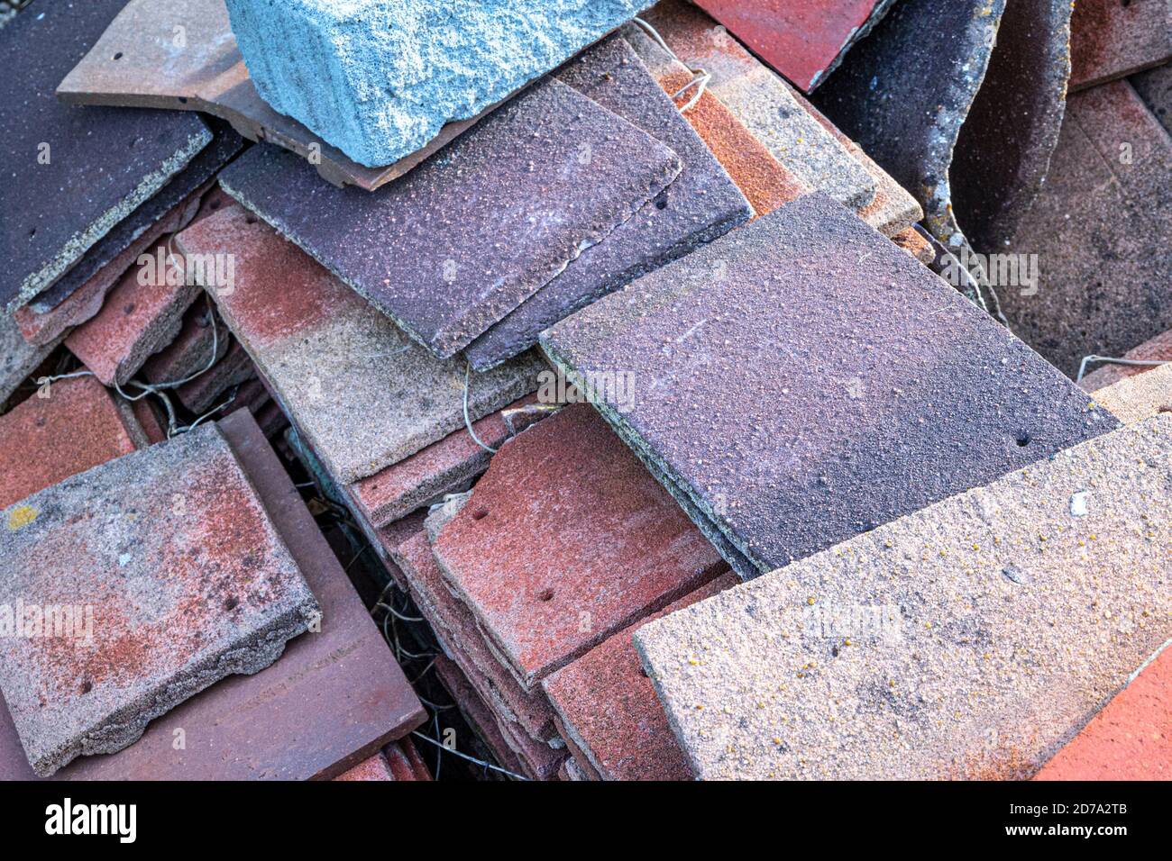 Pile of tiles Stock Photo - Alamy
