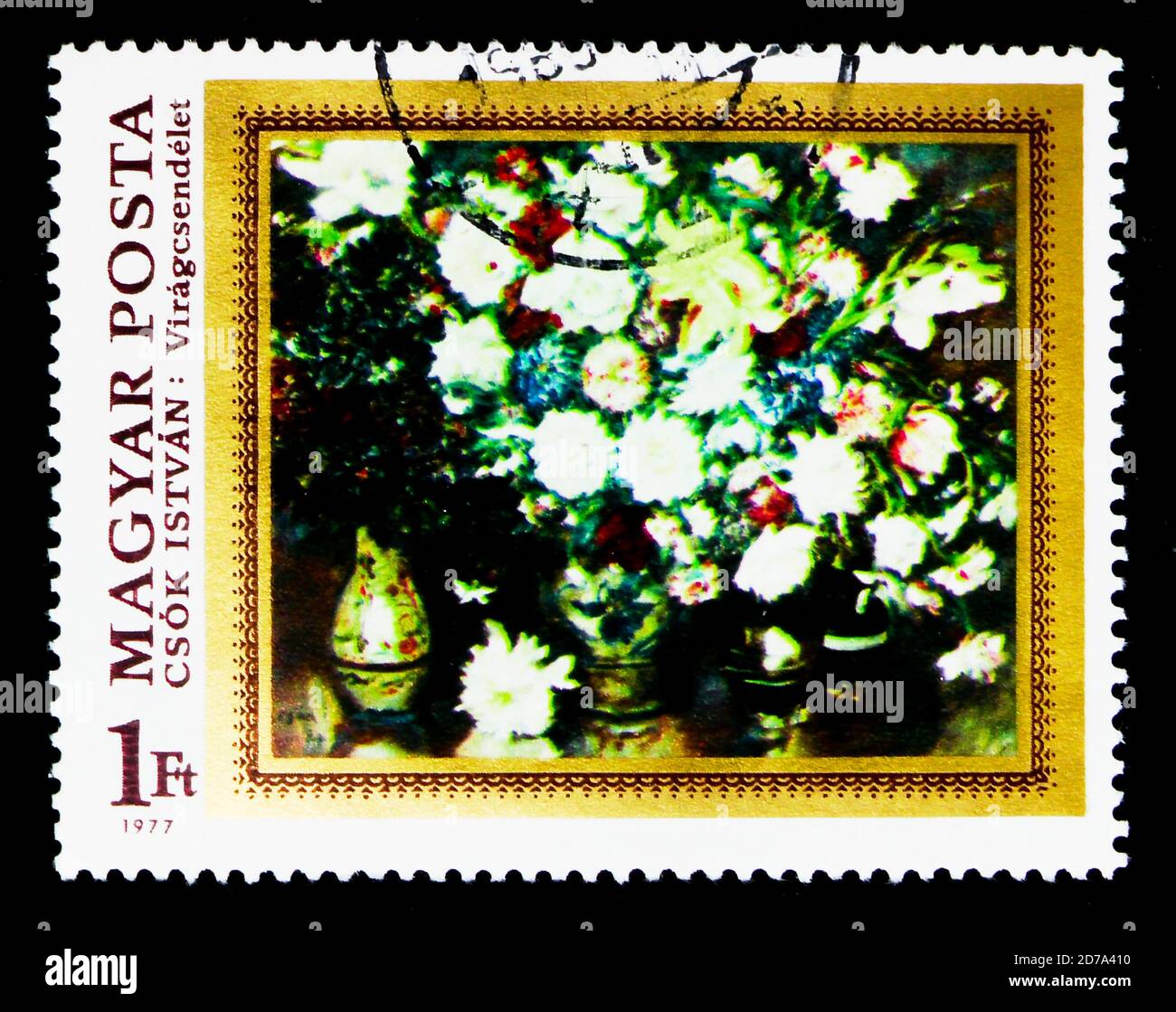 MOSCOW, RUSSIA - NOVEMBER 26, 2017: A stamp printed in Hungary shows ...