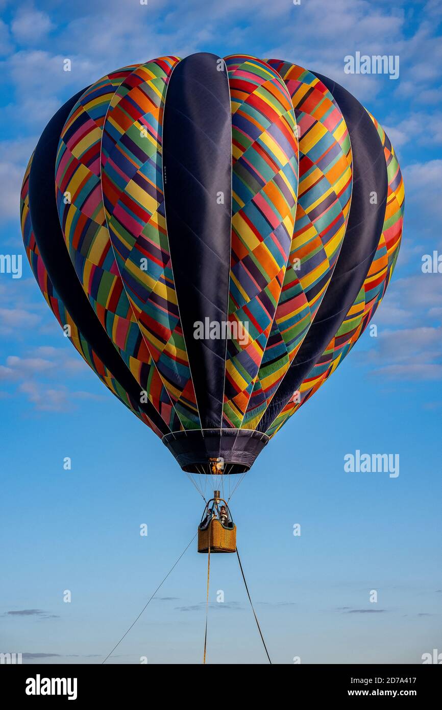 Hot Air Balloon Taking Off Stock Photo - Alamy
