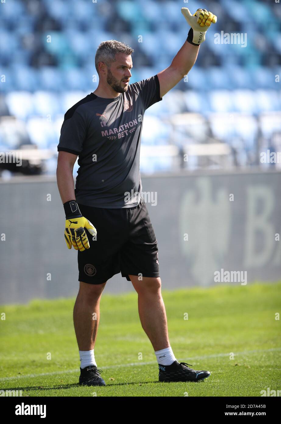 Manchester City goalkeeper coach Chris Williams during the Barclays FA ...