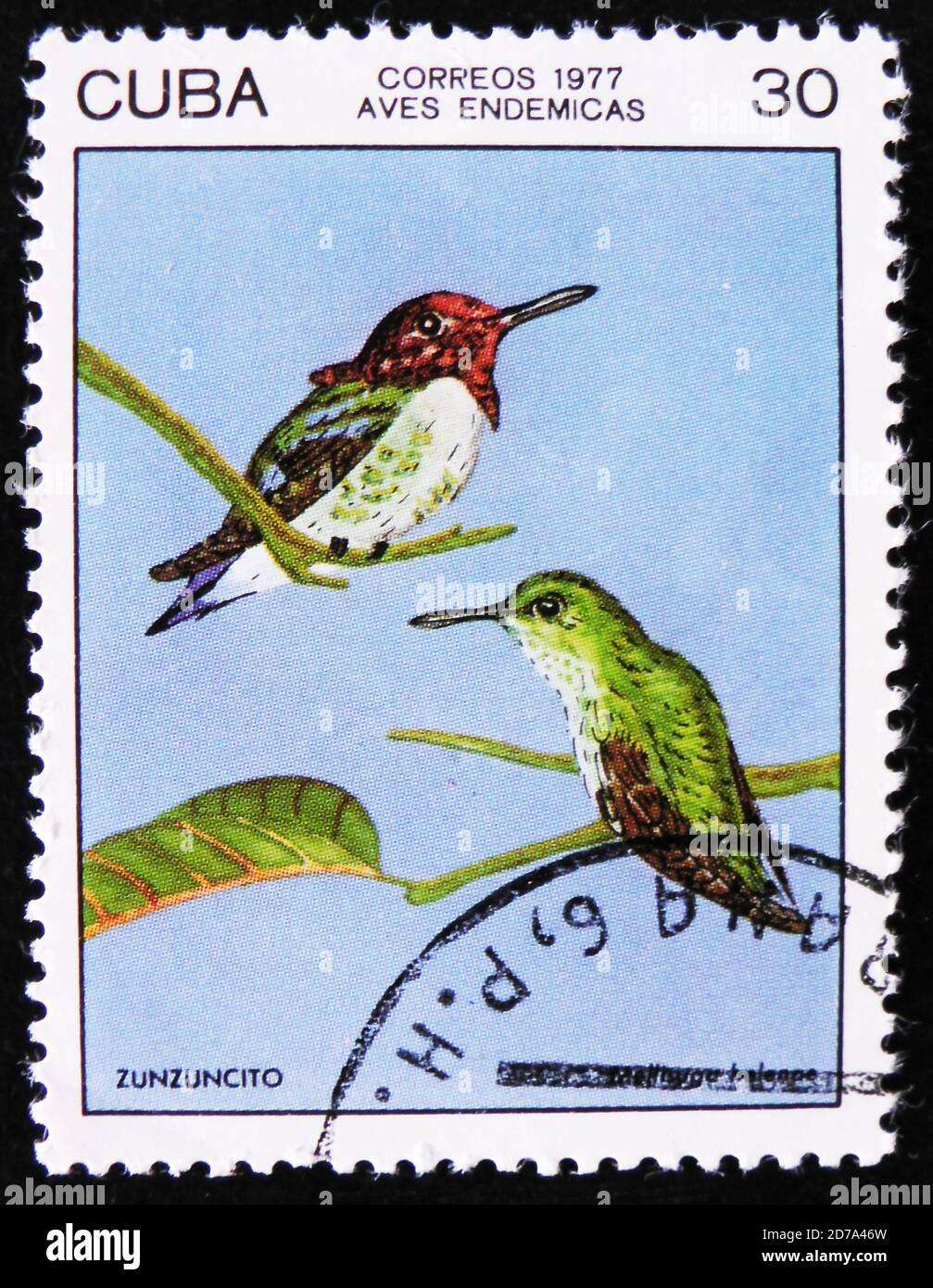 MOSCOW, RUSSIA - APRIL 2, 2017: A post stamp printed in Cuba shows the ...