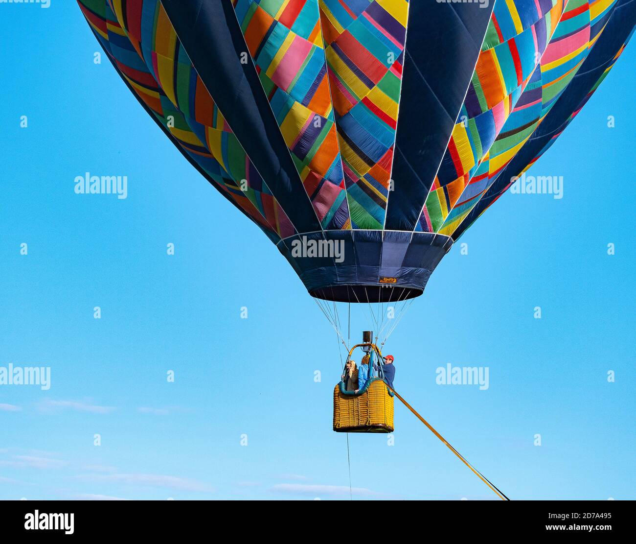 Hot Air Balloon Ascending Stock Photo - Alamy