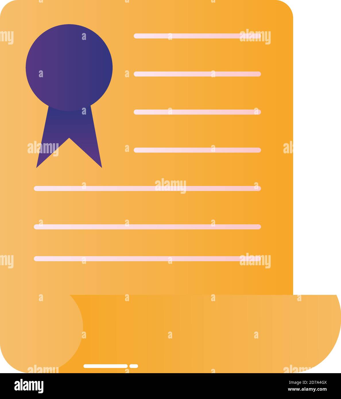 graduation certificate with seal stamp vector design Stock Vector Image ...