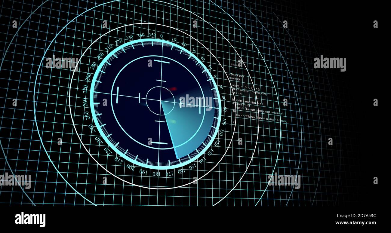 Enemy aircrafts or ships detected by radar scan, object's speed and ...