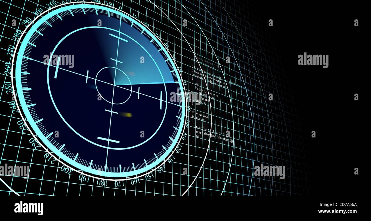 Enemy aircrafts or ships detected by radar scan, object's speed and ...