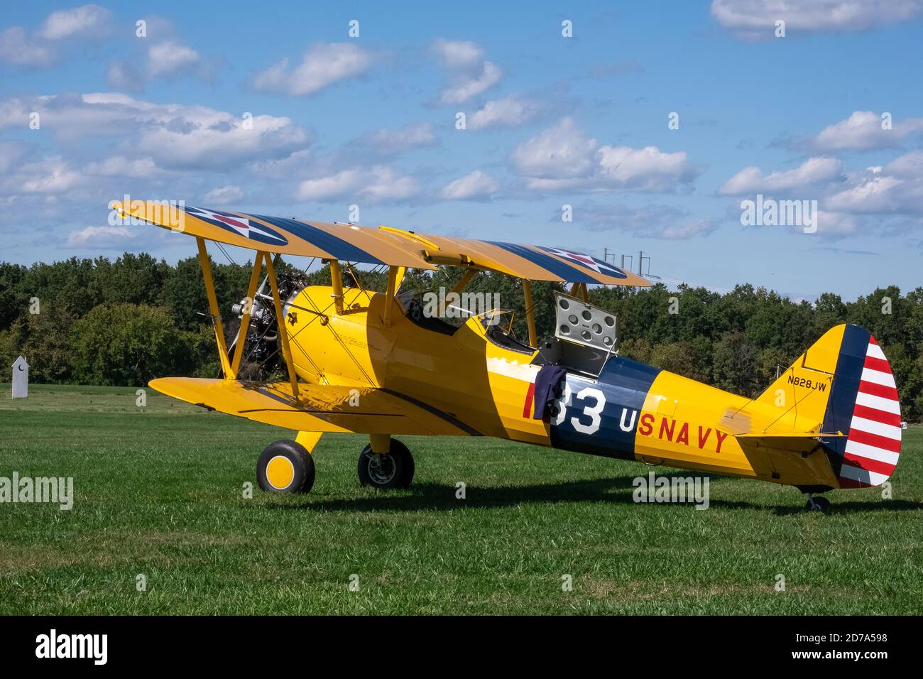 U.S. Navy World War I Biplane Stock Photo - Alamy
