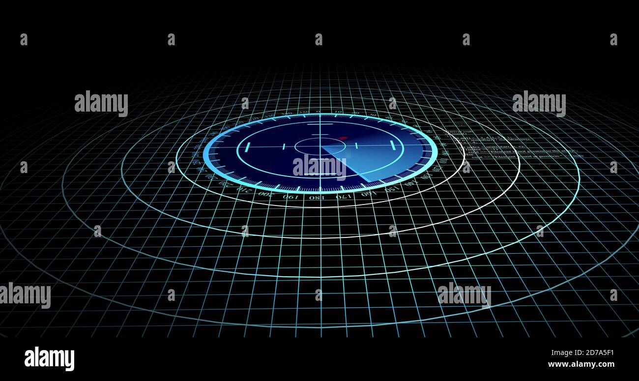 Enemy aircrafts or ships detected by radar scan, object's speed and ...