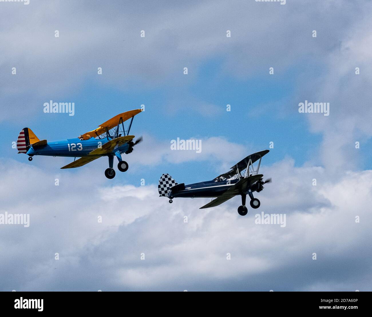 Two World War I Biplanes Flying Stock Photo - Alamy