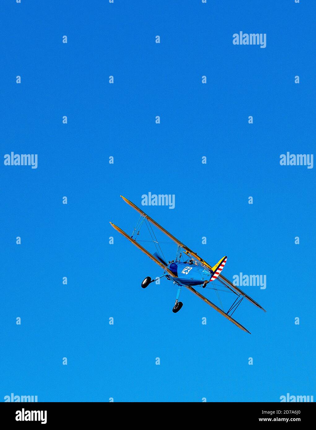 World War 1 biplane flying Stock Photo - Alamy