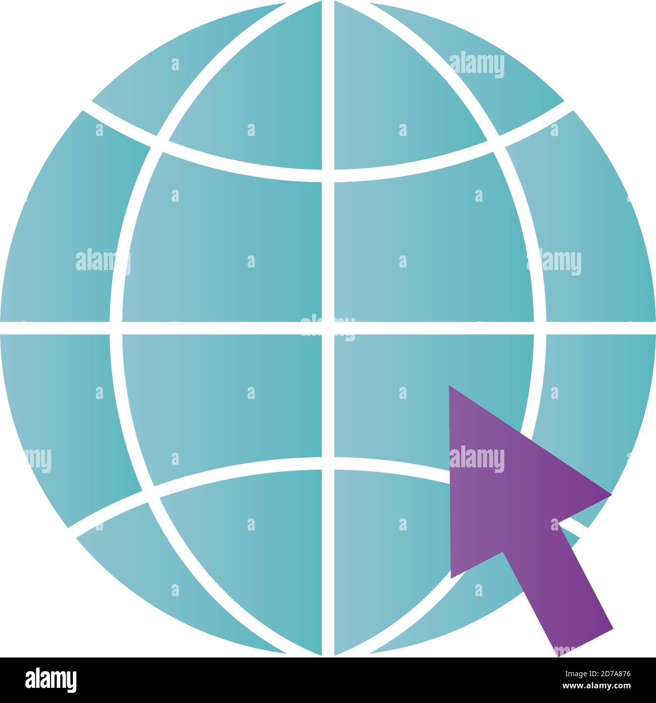 Global sphere with cursor vector design Stock Vector Image & Art - Alamy