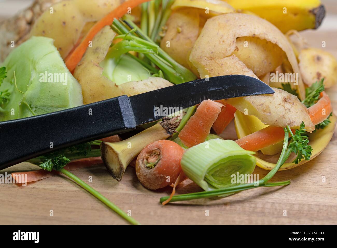 Biowaste in the kitchen, close-up Stock Photo - Alamy