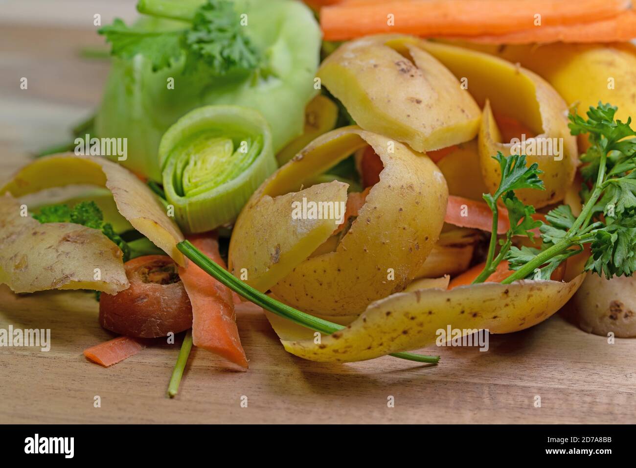 Biowaste in the kitchen, close-up Stock Photo - Alamy