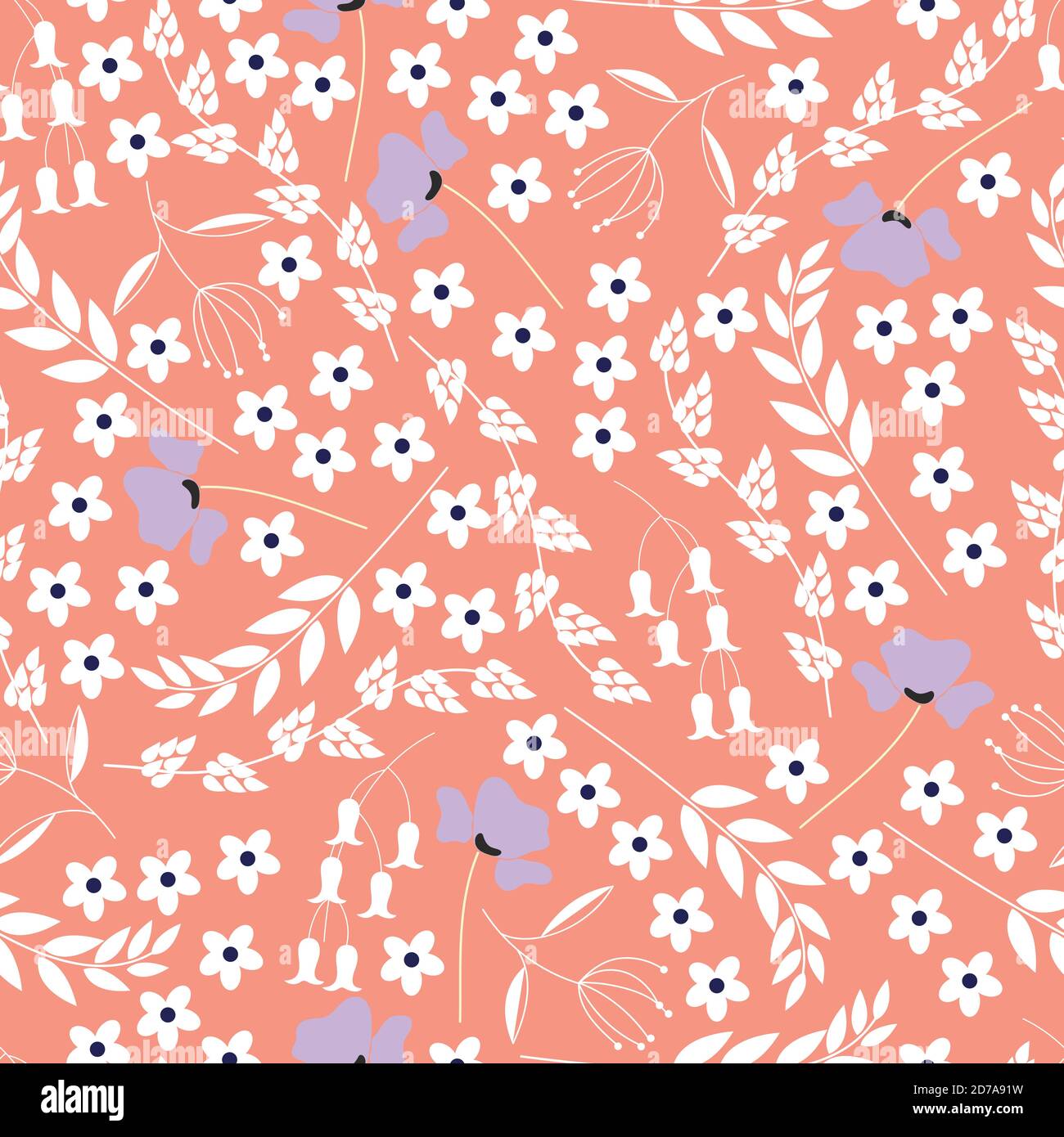 Ditsy Floral seamless pattern design Stock Vector Image & Art - Alamy