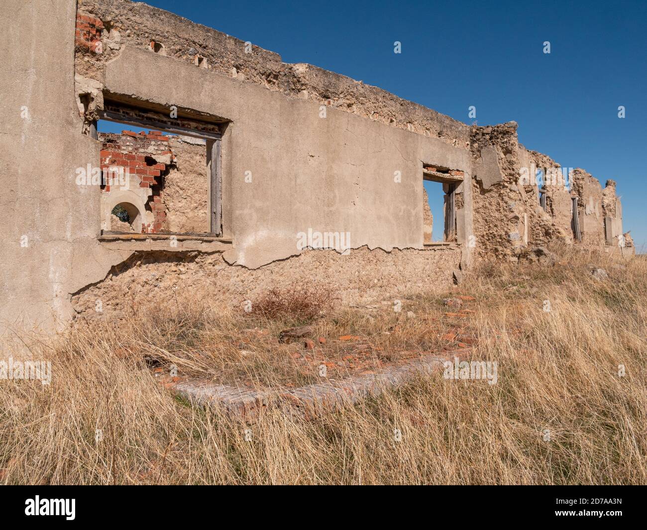 Shot of remnants of destroyed buildings Stock Photo - Alamy