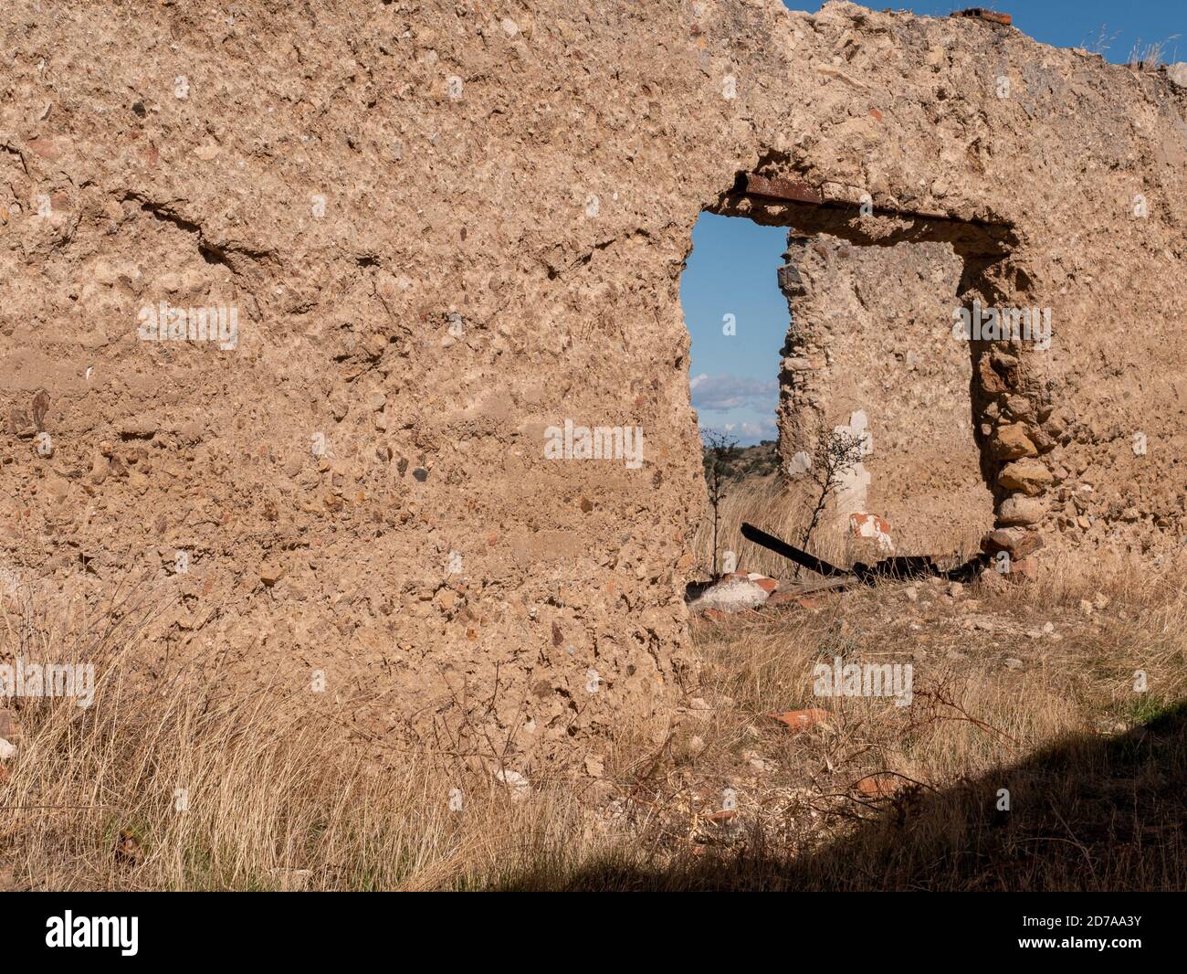 Shot of remnants of destroyed buildings Stock Photo - Alamy