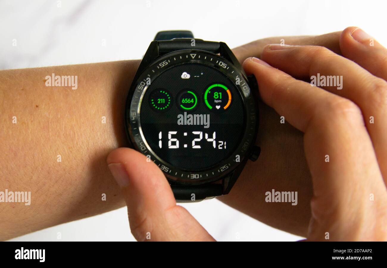 Wearing A Smartwatch High Resolution Stock Photography and Images - Alamy