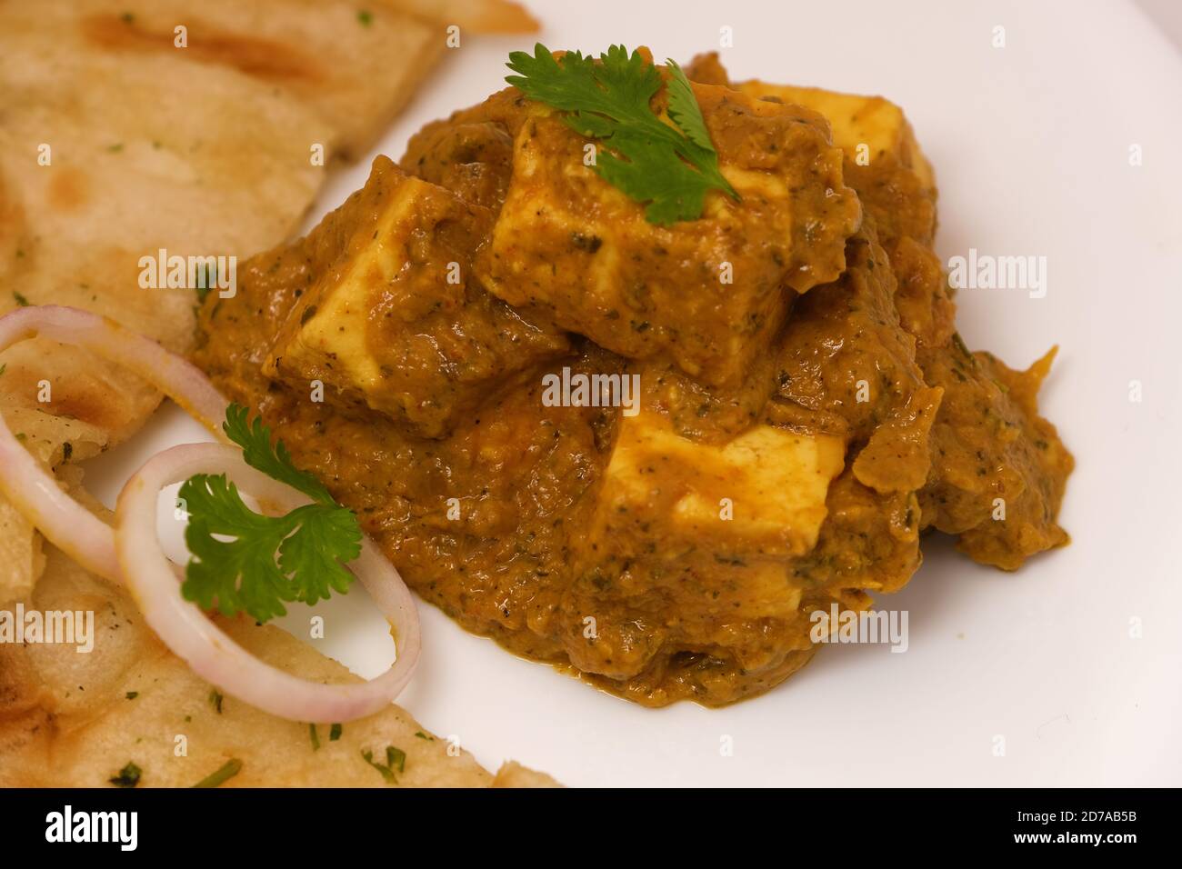 Indian Food or Indian Curry and bread Stock Photo - Alamy
