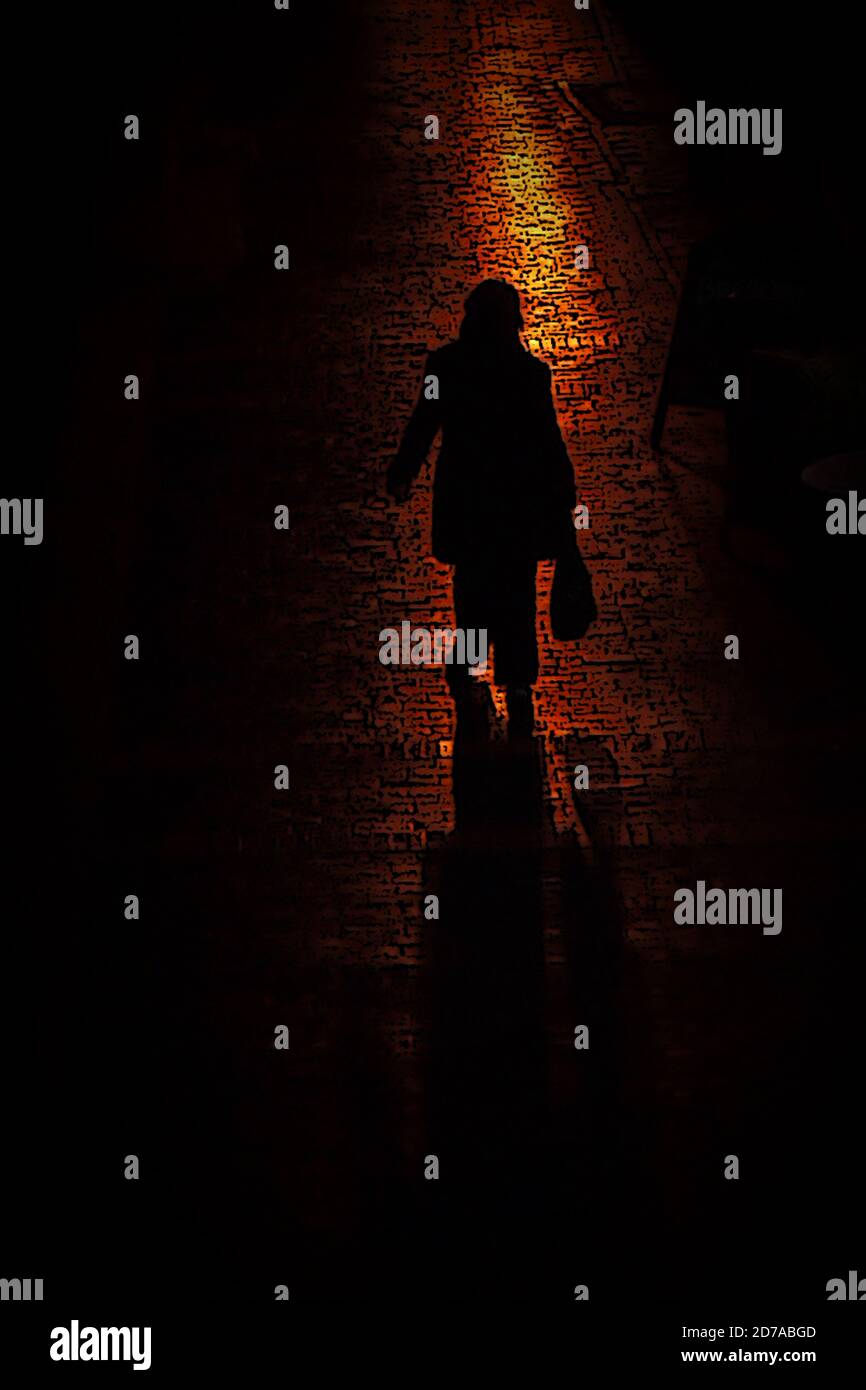 Alone in the Dark Stock Photo - Alamy