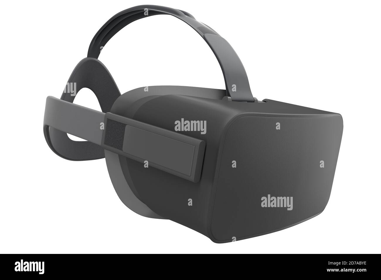 Virtual reality glasses isolated on white with cliping path. 3d ...