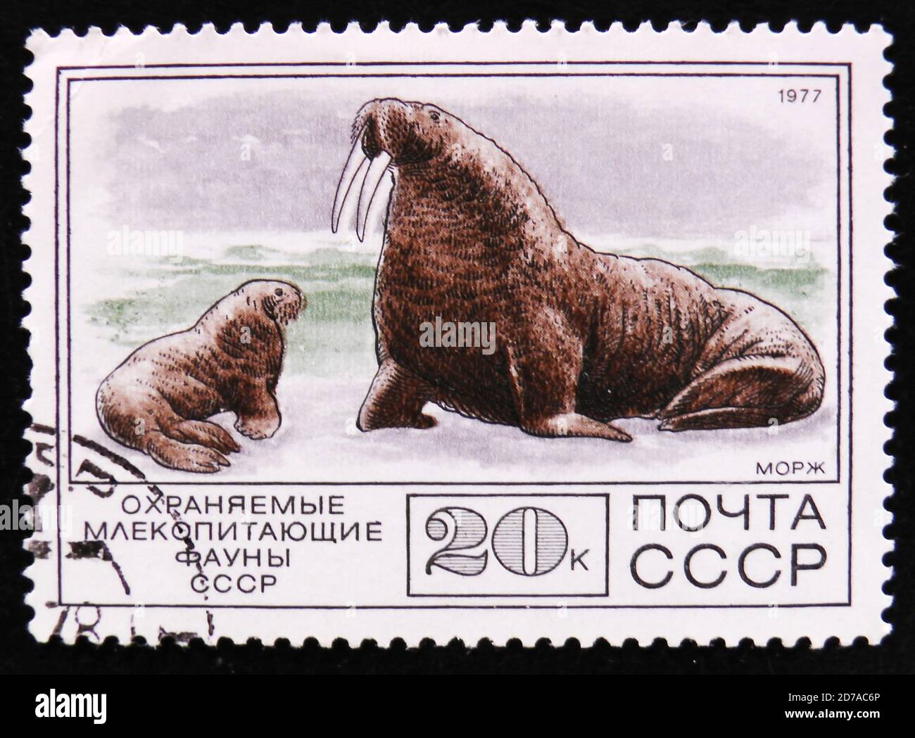 MOSCOW, RUSSIA - APRIL 2, 2017: A post stamp printed in Soviet Union ...