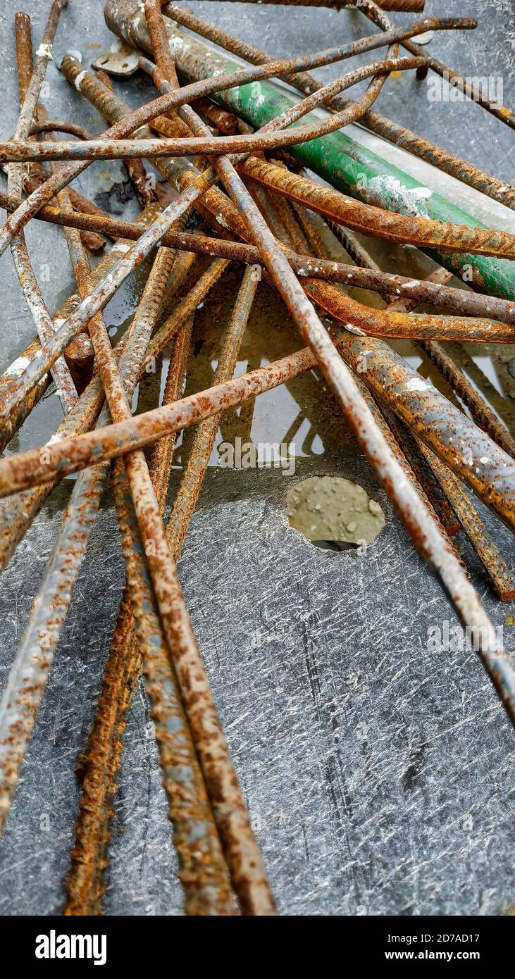 Closeup shot metal rods hi-res stock photography and images - Alamy
