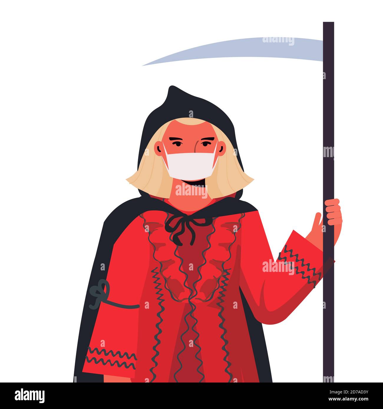 Girl Grim Reaper Cartoon