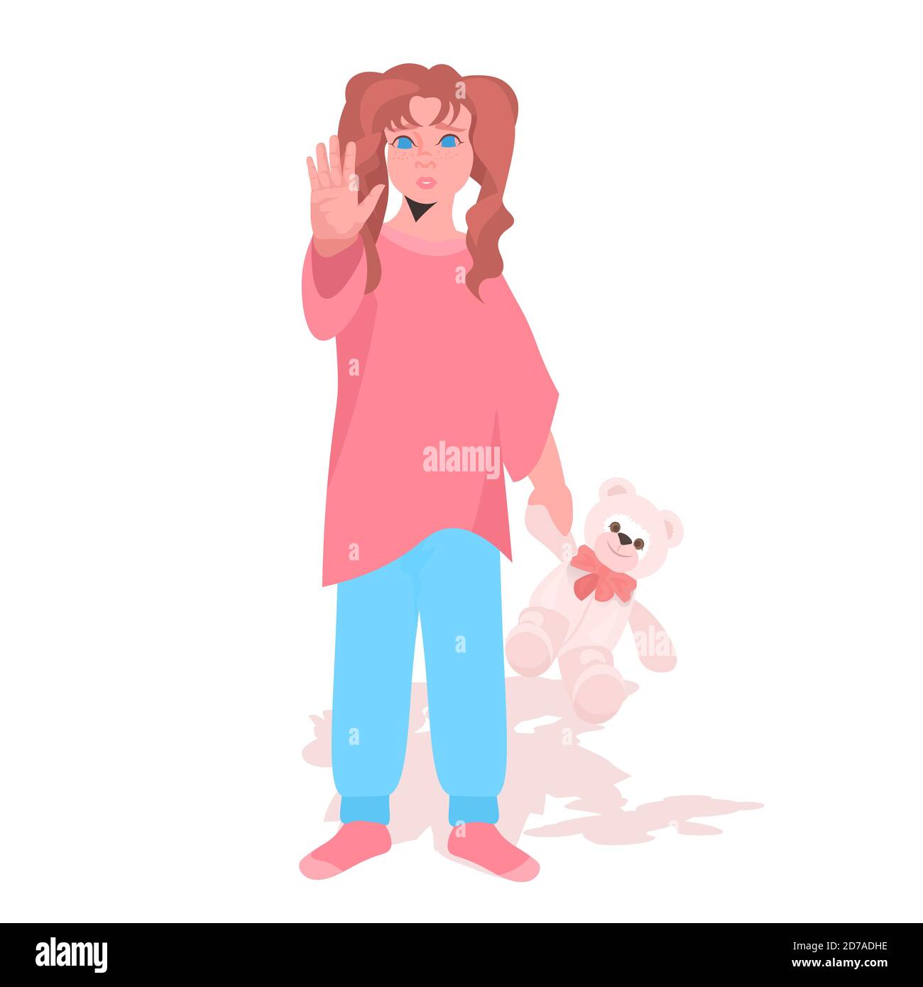 Cartoon girl scared hi-res stock photography and images - Alamy