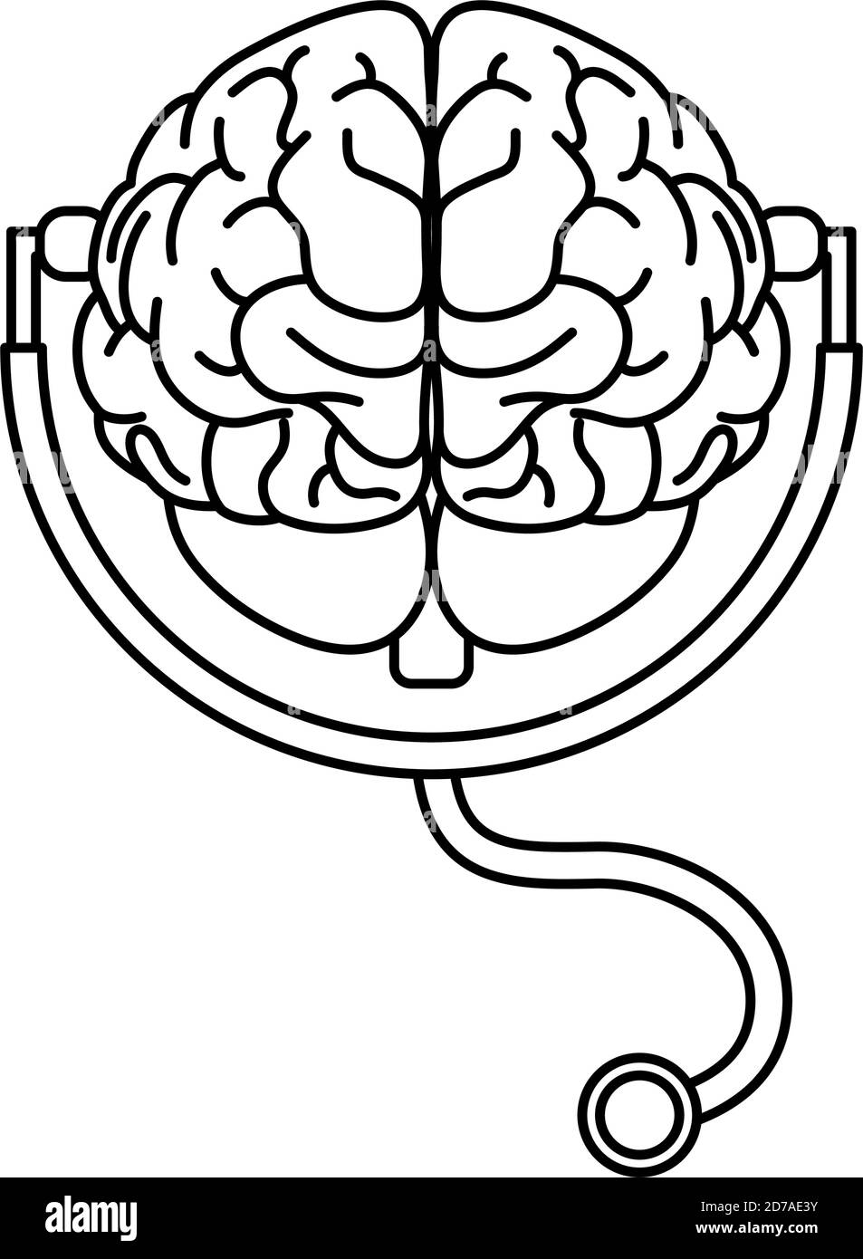 brain human mental health care icon vector illustration design Stock ...