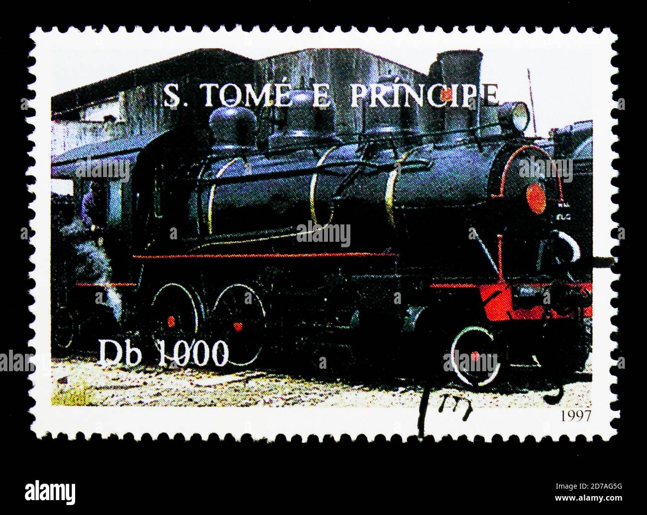 MOSCOW, RUSSIA - NOVEMBER 26, 2017: A stamp printed in Sao Tome and ...