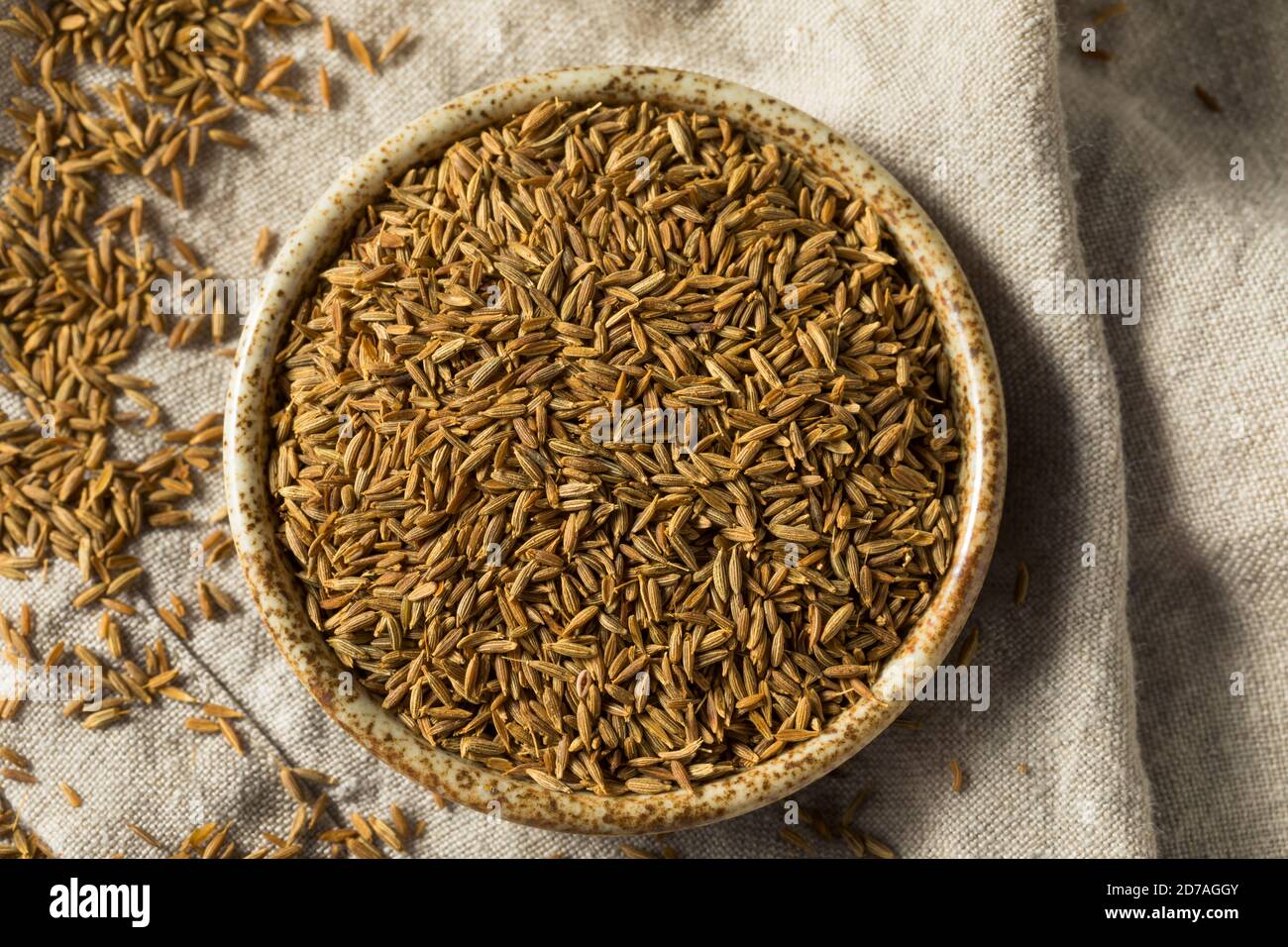 Raw Brown Organic Cumin Seed in a Bowl Stock Photo - Alamy