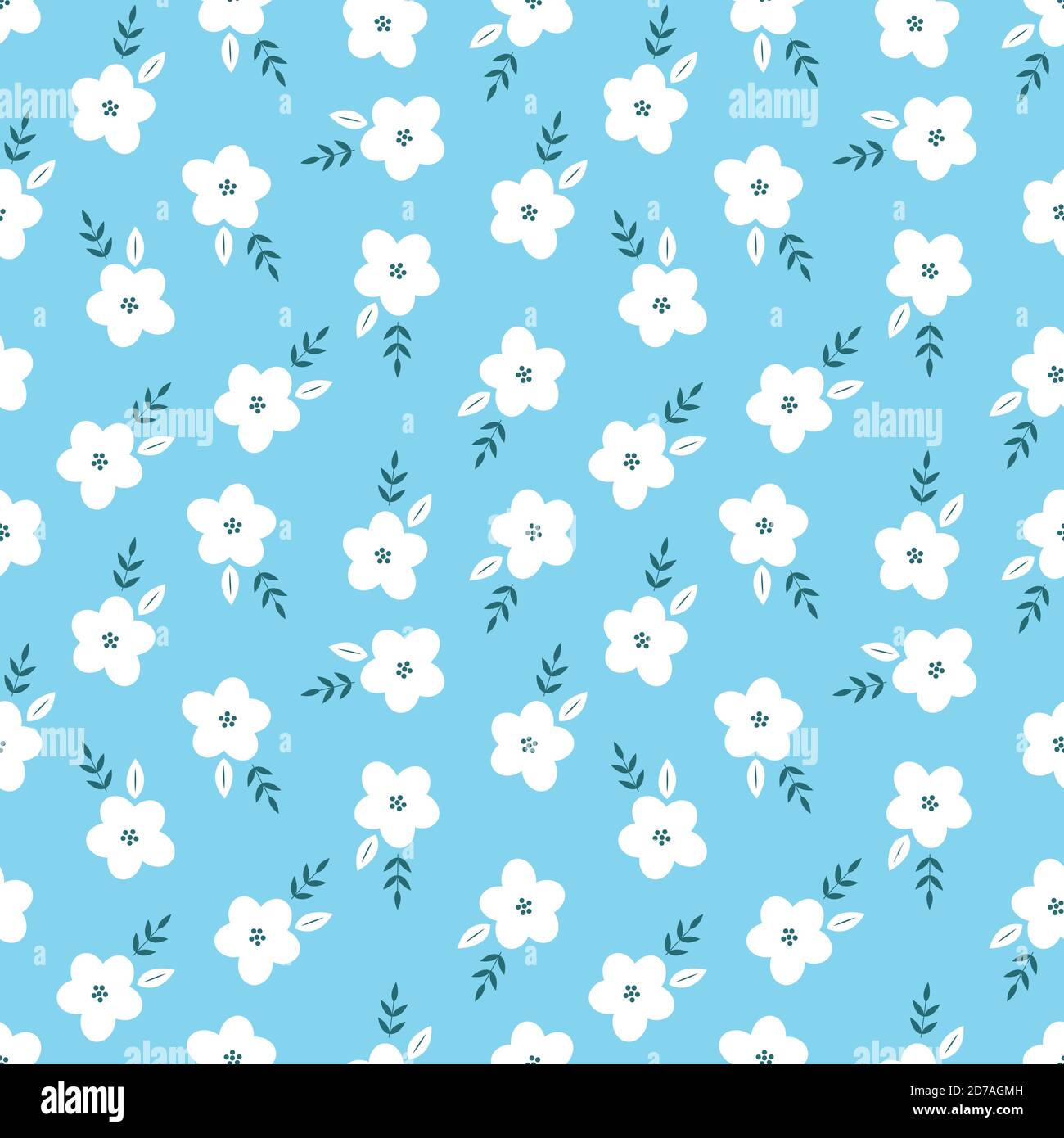 Ditsy floral seamless pattern design Stock Vector Image & Art - Alamy