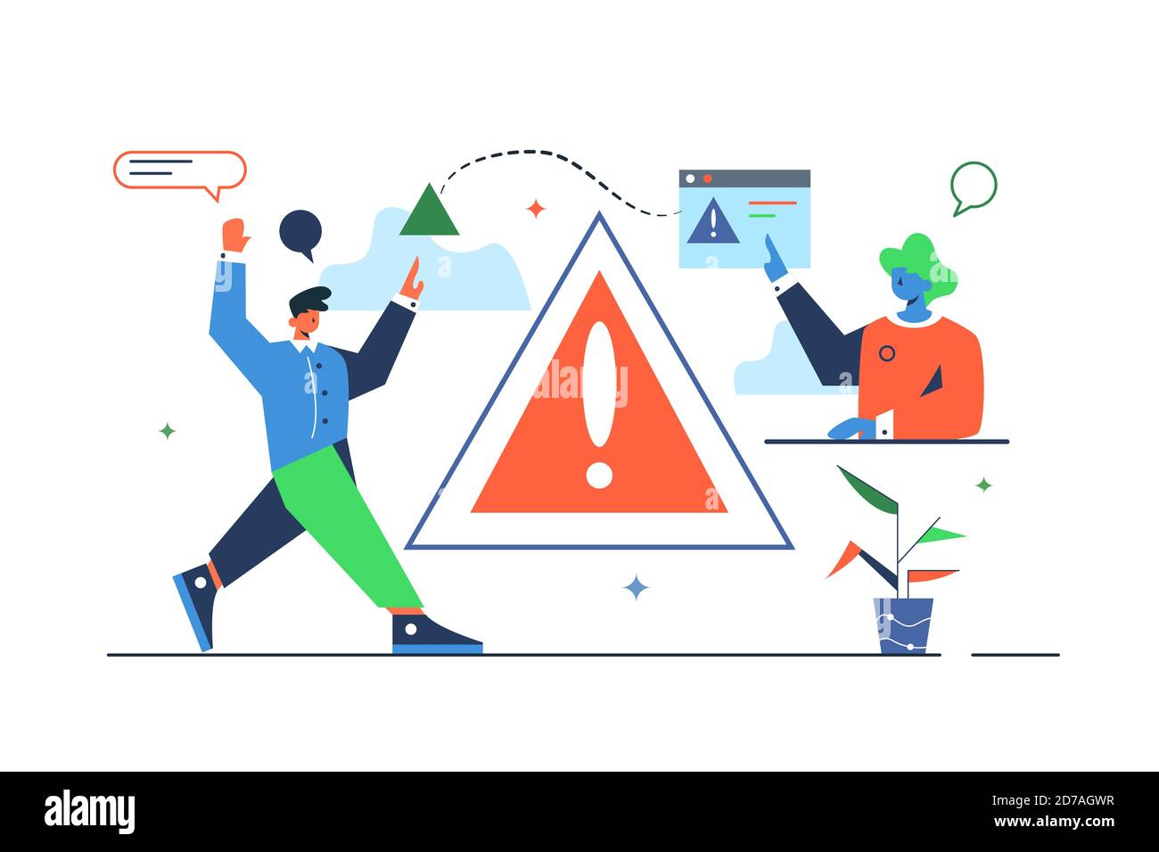 Error icon in cartoon Cut Out Stock Images & Pictures - Alamy