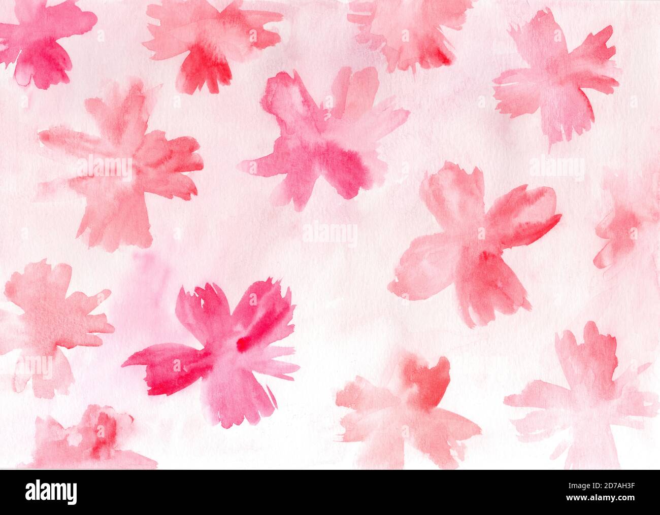 Watercolor creative floral texture. Artistic hand painted colorful ...