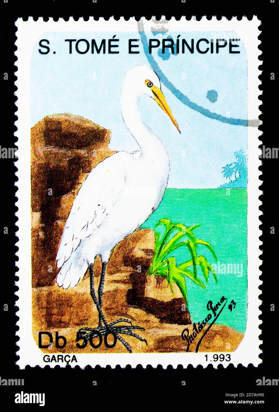 MOSCOW, RUSSIA - NOVEMBER 26, 2017: A stamp printed in Sao Tome and ...